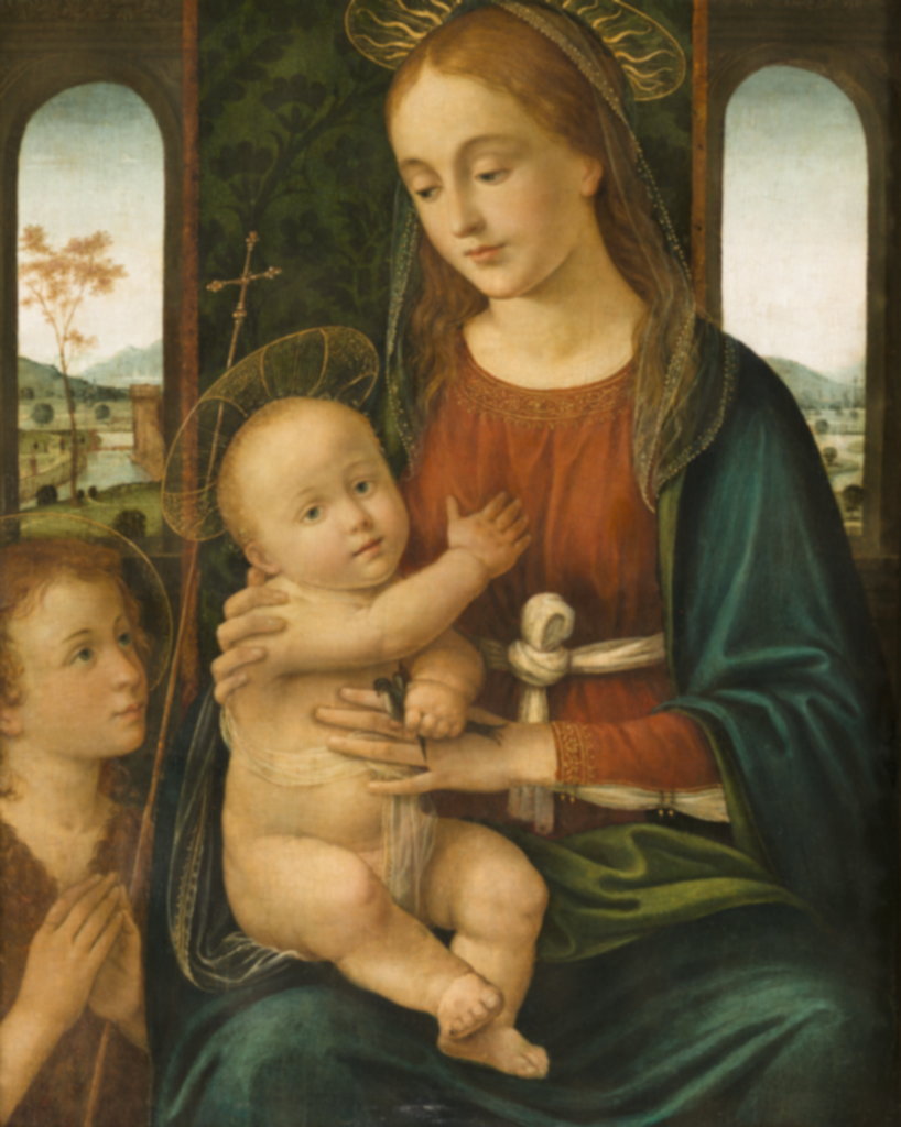 En Detail La Vierge Et Lenfant Avec Saint Jean Baptiste Biagio D